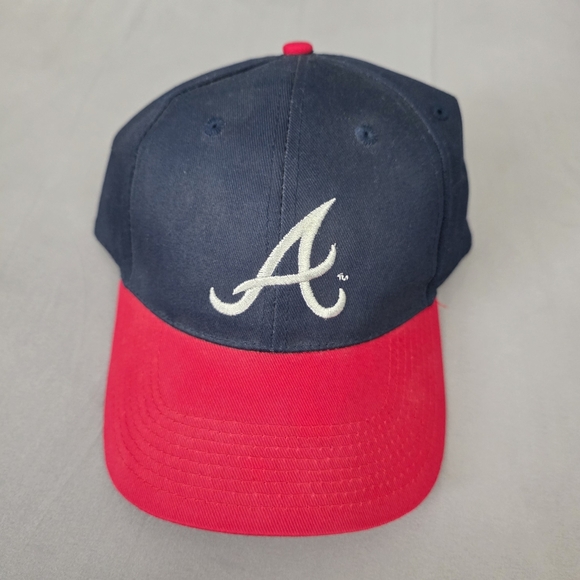 Accessories | Vintage Atlanta Braves Red And Blue Cap | Poshmark